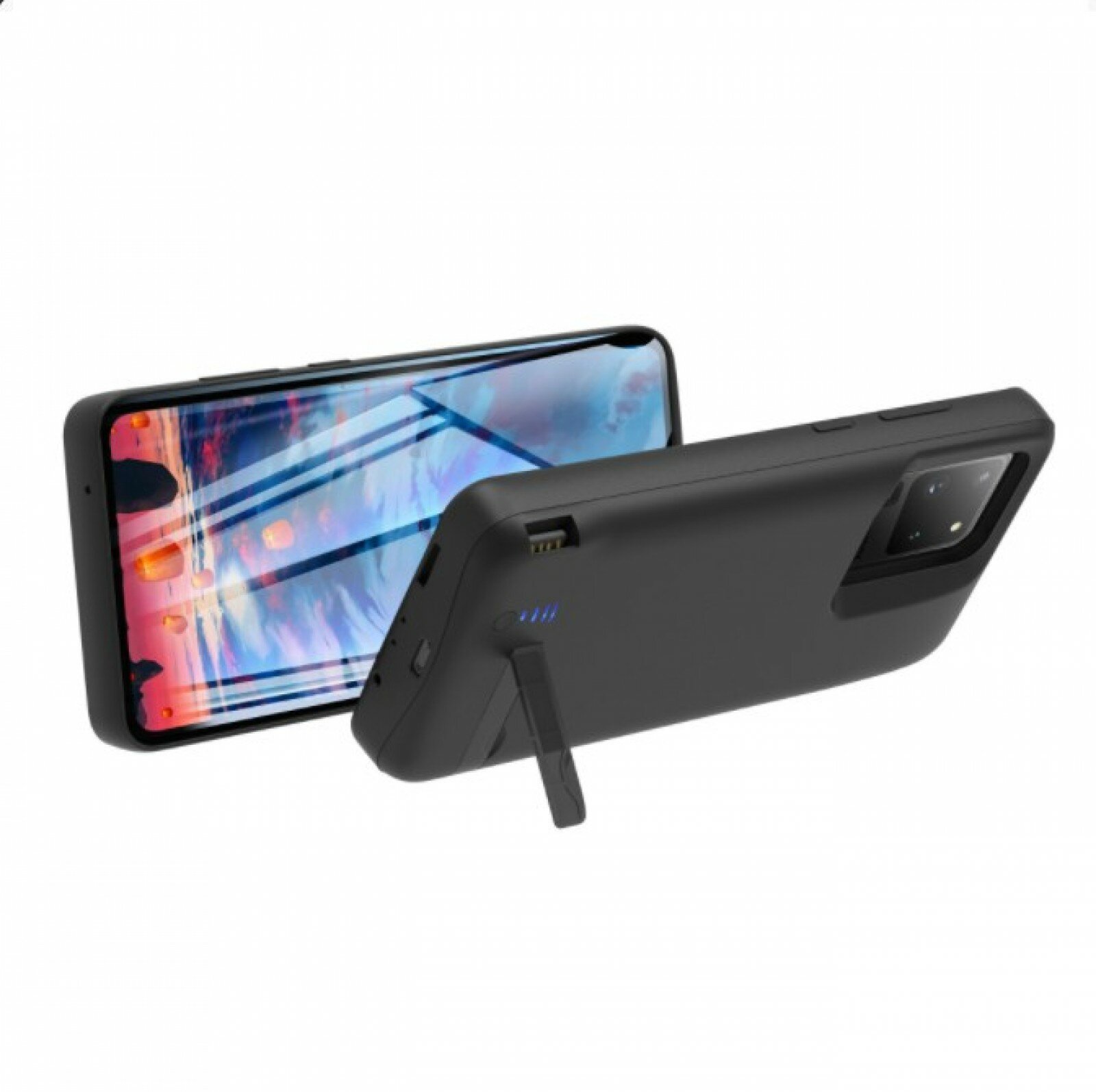 Чехол-бампер MyPads с аккумулятором 10000mAh для Xiaomi Redmi K50 и K50 Pro черный