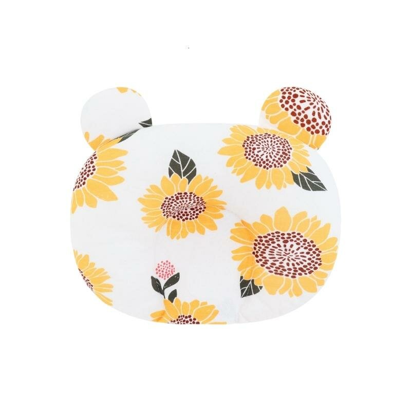 Детская дорожная подушка для автокресла, желтый подсолнух