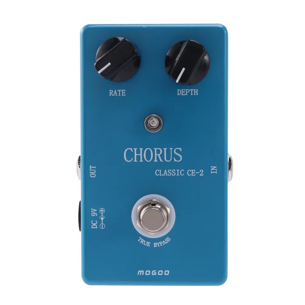 Гитарная педаль эффектов MOGOO Chorus CE-2 Classic для электрогитары, металл, синий