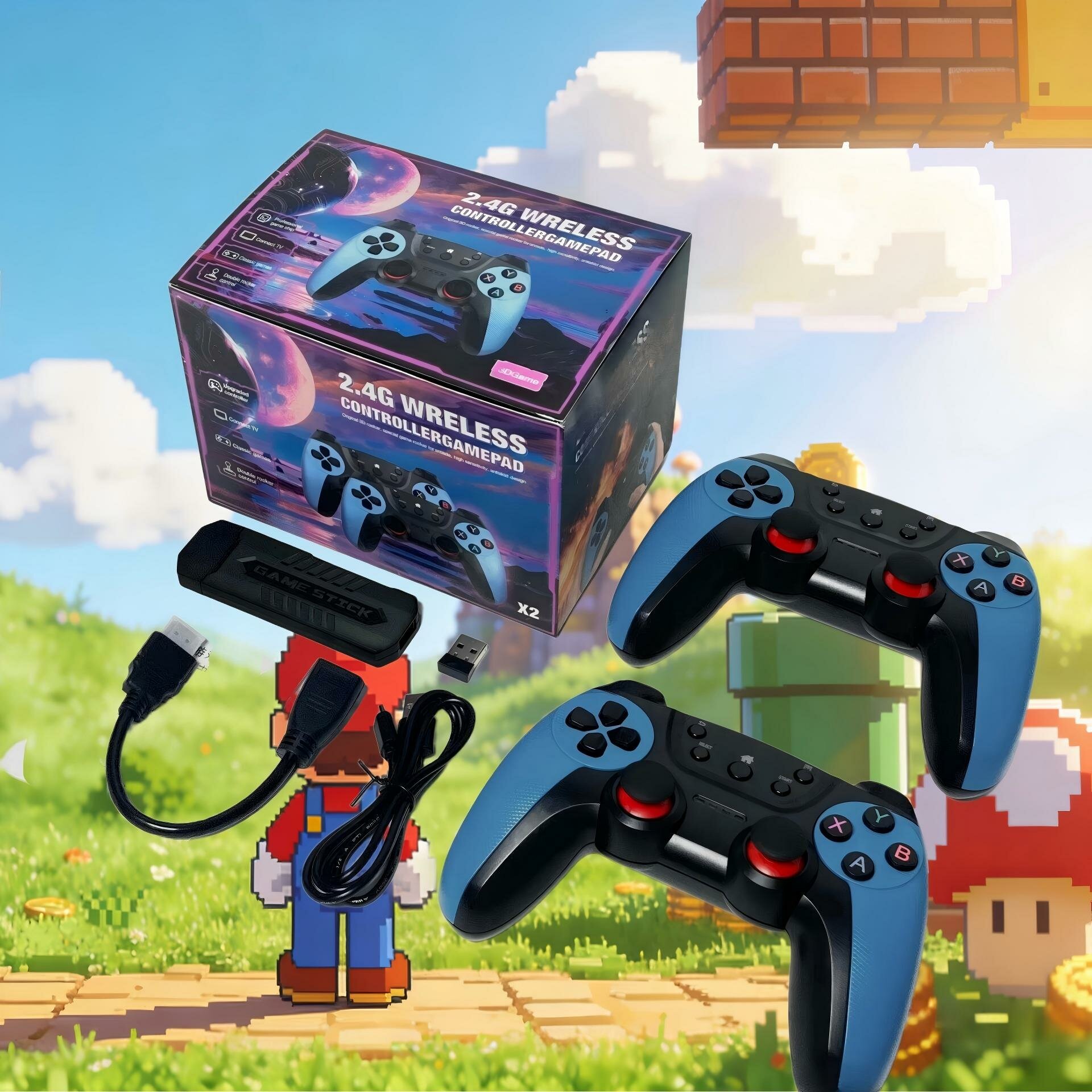 Игровая консоль X2Blue, беспроводная, двухигровая, для домашних сражений