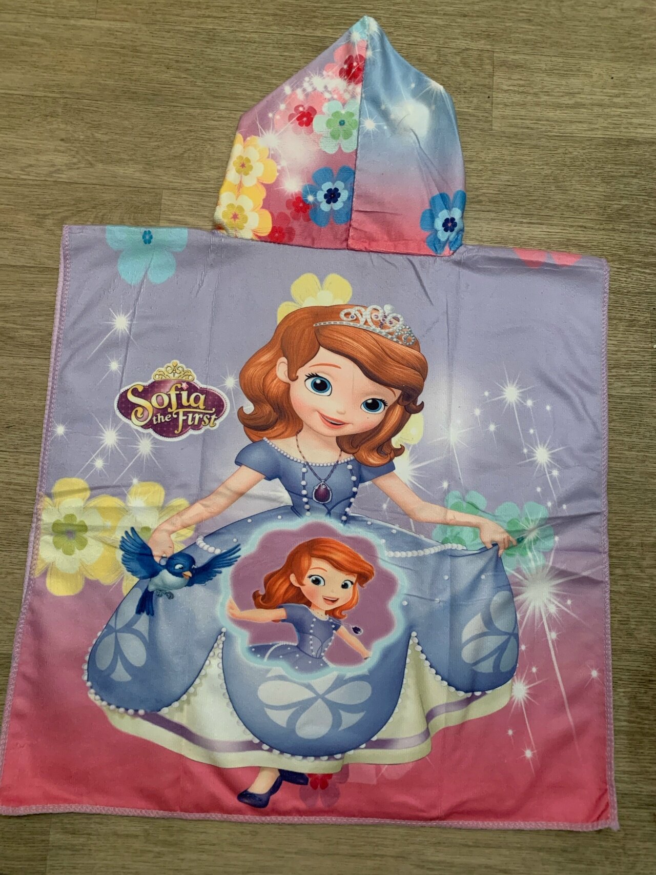 Полотенце пончо махровое с капюшоном