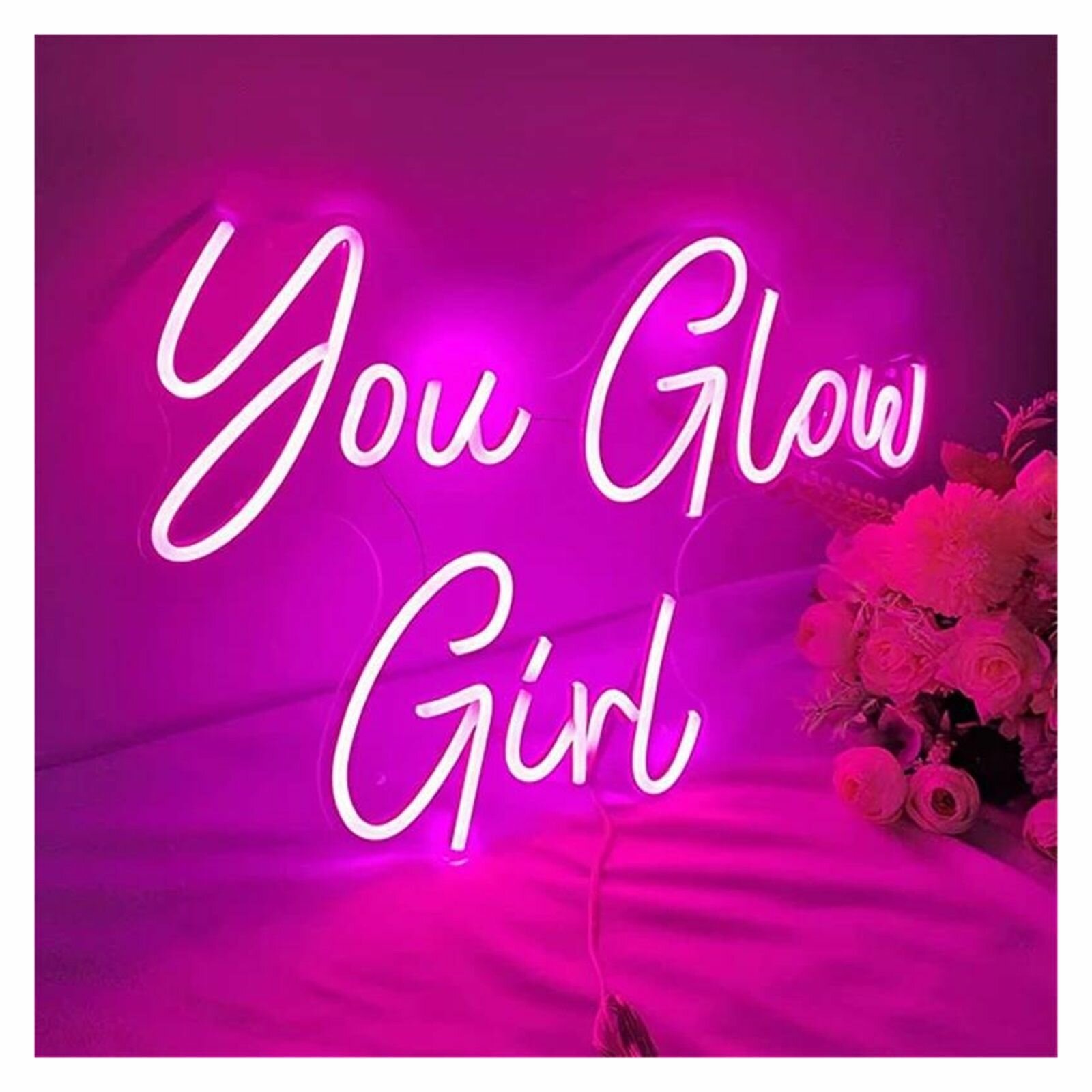 You Glow Girl Декор Неоновой Вывески 43смх30см