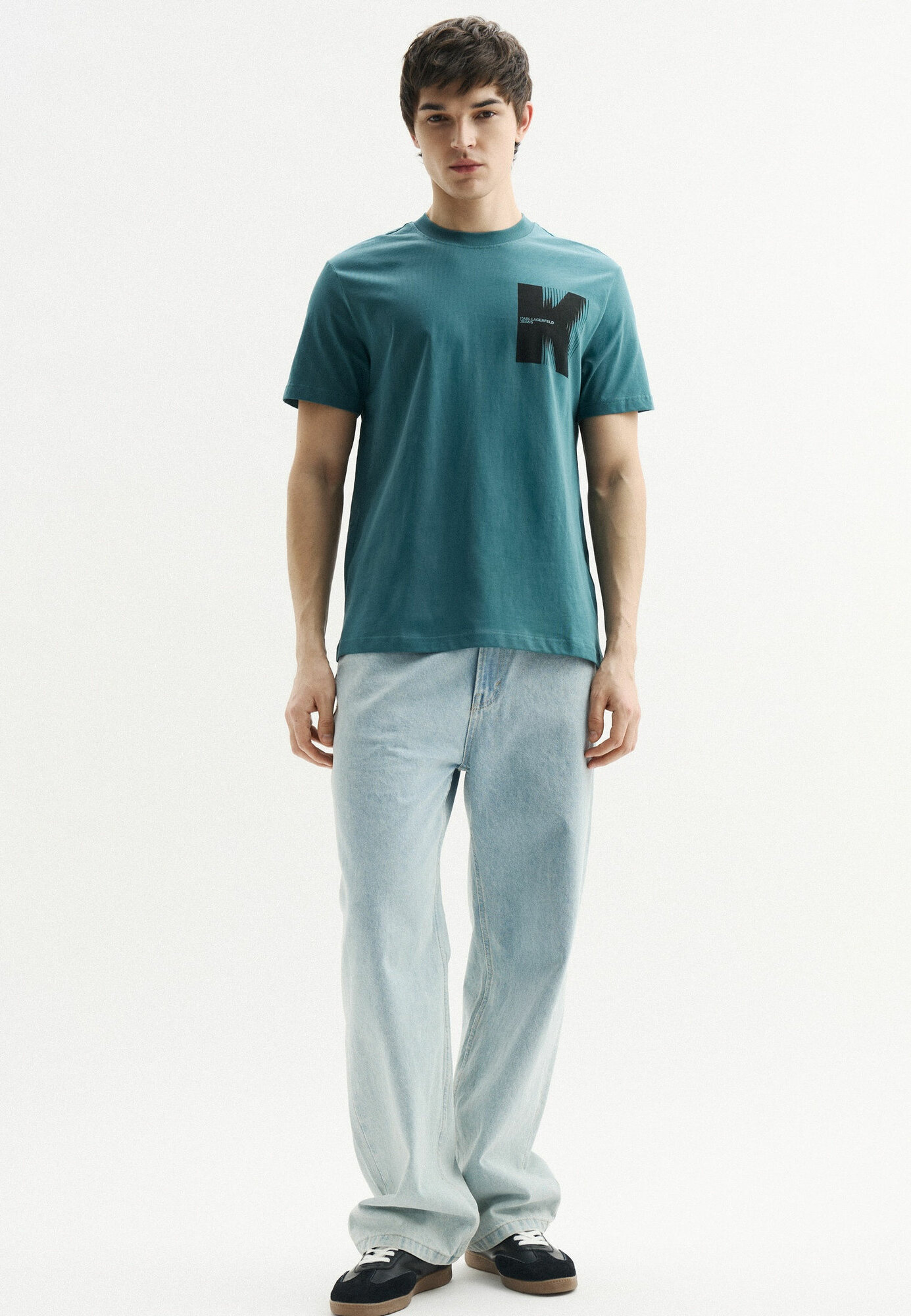 Футболка KARL LAGERFELD JEANS, 1 шт., размер XL, зеленый — фото 1