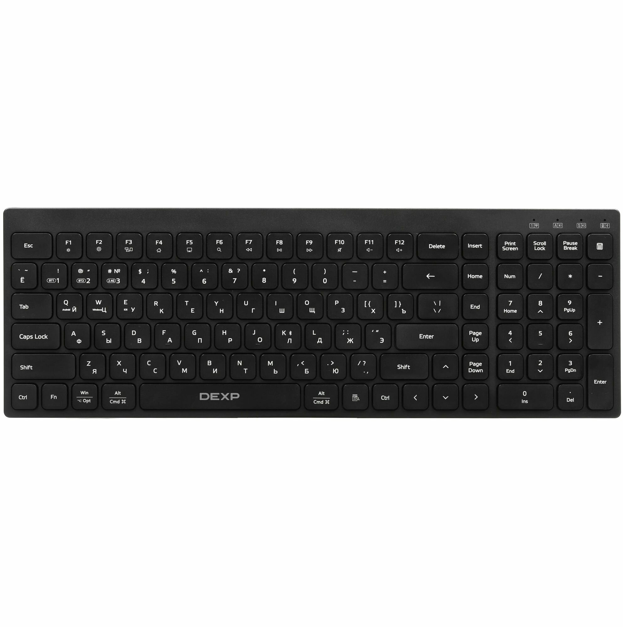 Клавиатура беспроводная DEXP DK-KMW1 черная