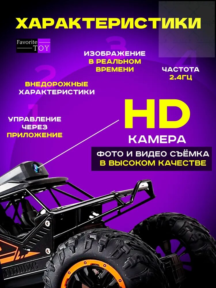 Радиоуправляемый внедорожник Favorite TOY с HD камерой и дистанционным управлением — фото 1