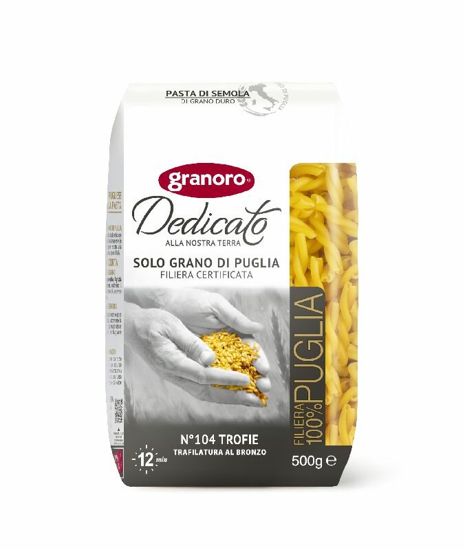 Макароны GRANORO Dedicato № 104 "Трофи" из твердых сортов пшеницы 500г