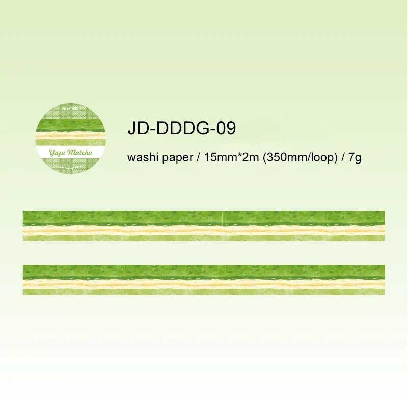 Канцелярский скотч Jianwu, зеленый, JD-DDDG-09