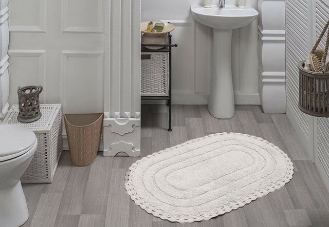 Кружевной коврик для ванной Sofi de Marko "YANA", 60х100 см, крем