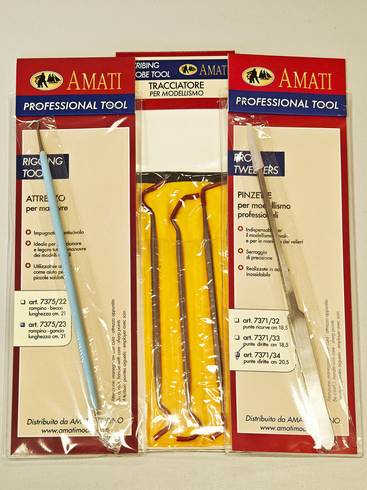 Набор для работы с такелажем сборных моделей кораблей, Amati