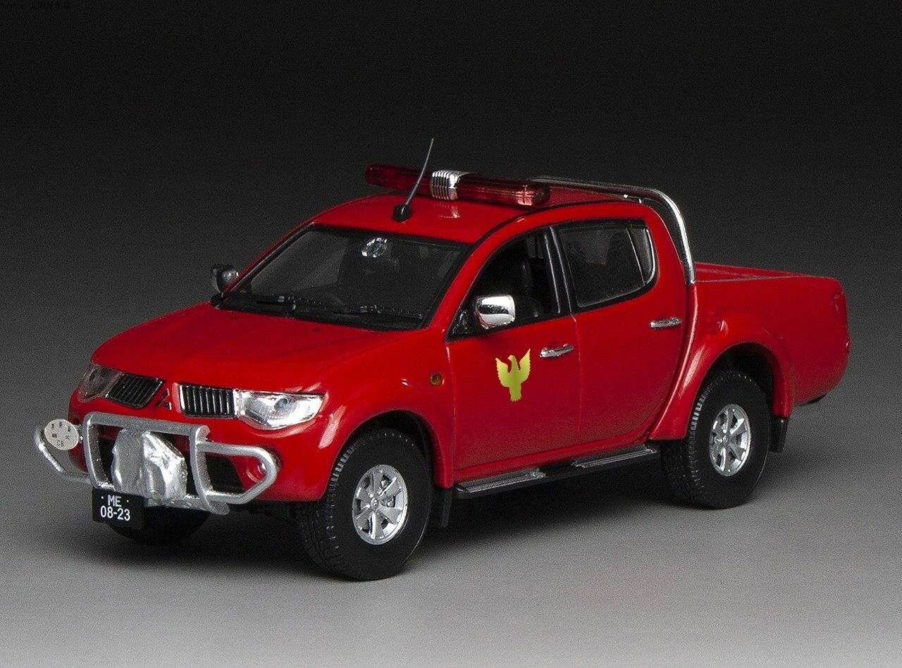 VITESSE Модель автомобиля из сплава в масштабе 1:43 Mitsubishi L200 Пикап с платформой Макао Пожарная машина полиции Сидзуока