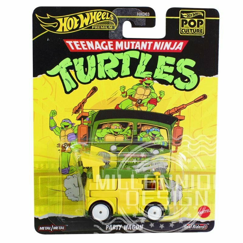 HOT WHEELS Модель Автомобиля 1:64 Сплав Коллекционная Киносерия(HXF04 Черепашки-ниндзя)