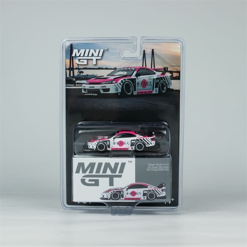 MINI GT x Majorette, литая коллекционная машинка 1:64(781- Nissan S15)