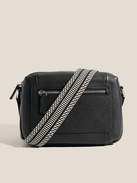 Сумка кросс-боди TENDANCE, фактура зернистая, черный