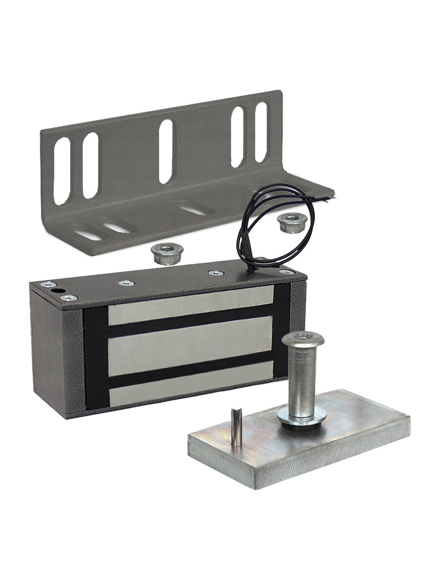 CARCAM M1-150 Электромагнитный замок с уголком (серебряный антик)