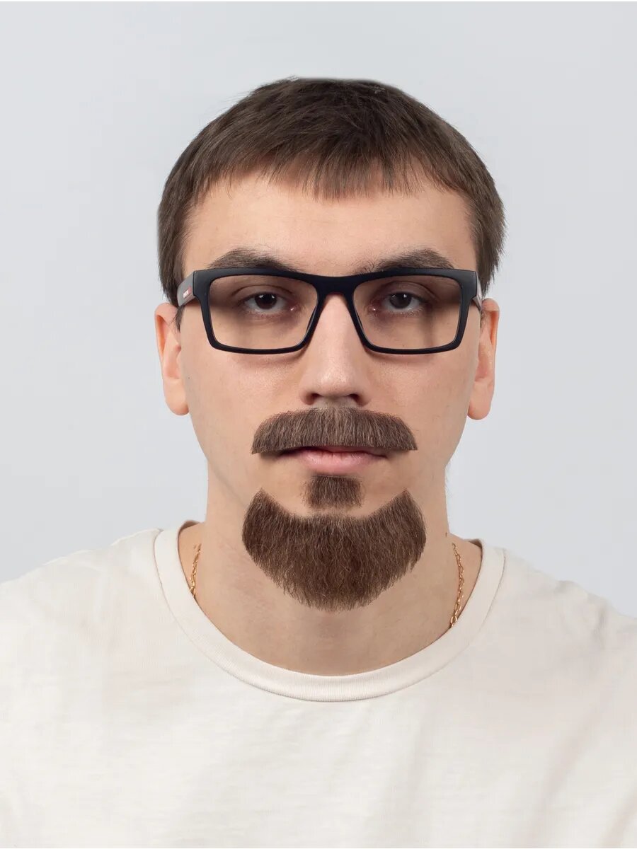 Борода и усы из натуральных волос