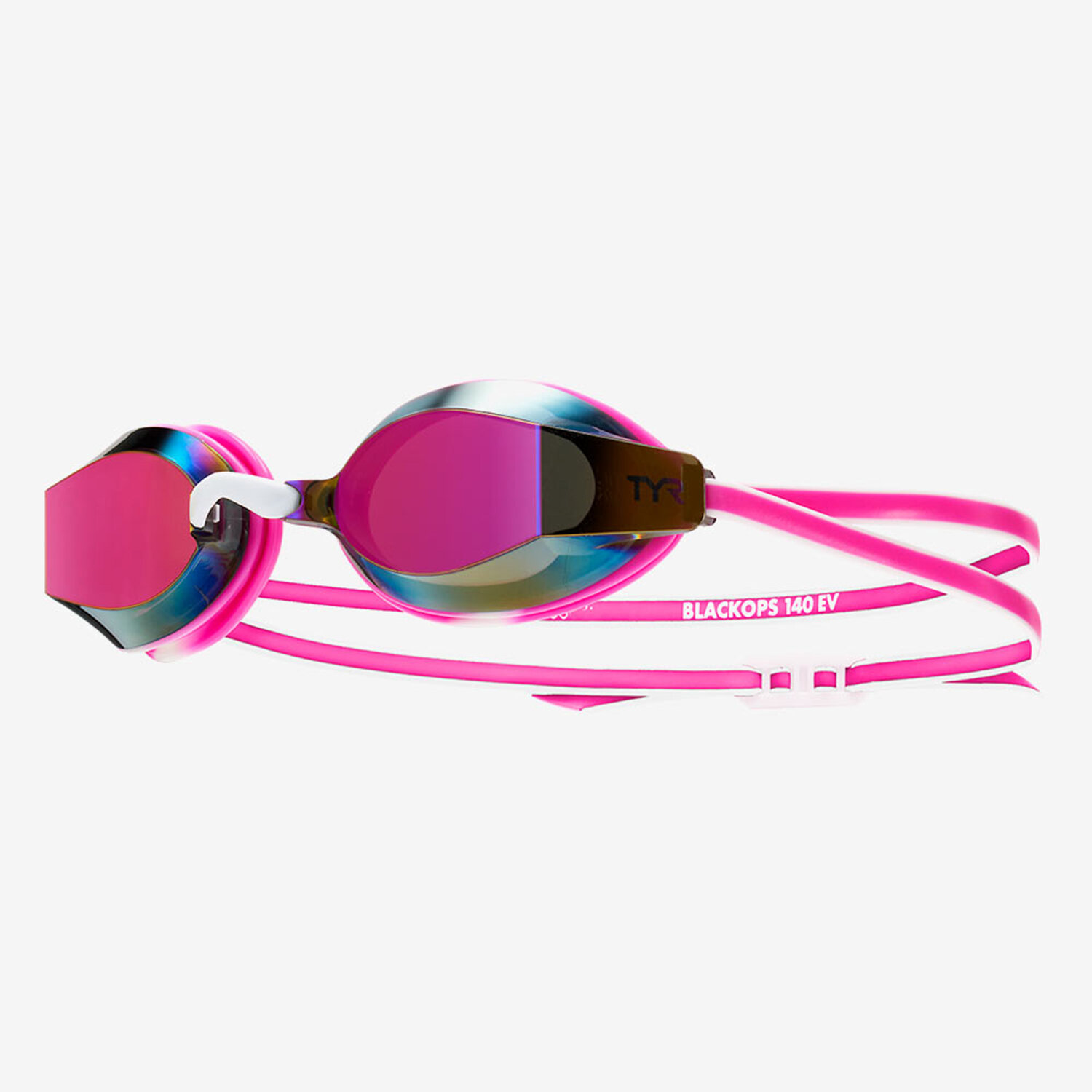 Очки для плавания детские TYR Youth Black Ops 140 EV Racing Mirrored Розовый