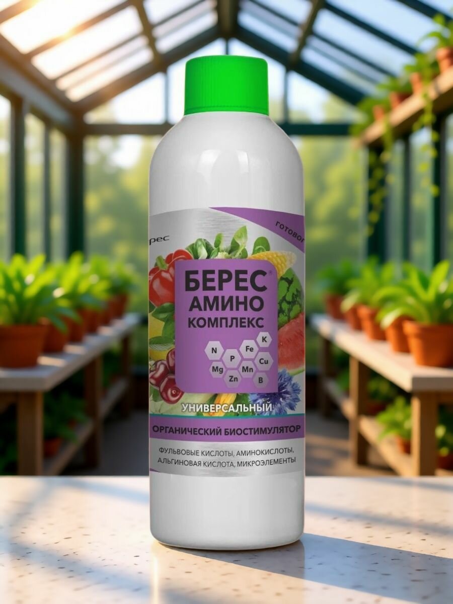 Удобрение Берес Аминокомплекс, органоминеральное, для стимуляции роста, 500мл