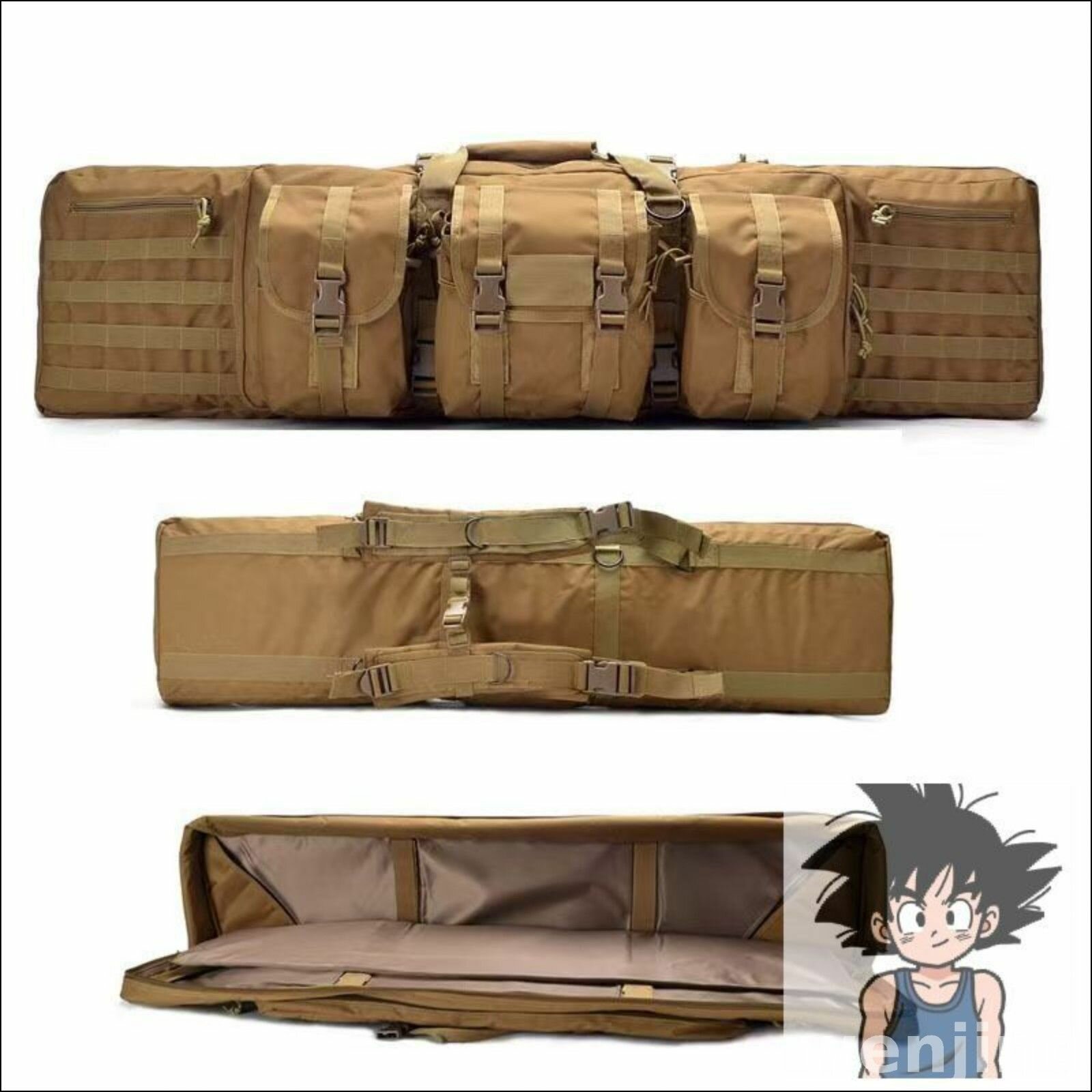 Сумка чехол для ружья на две единицы 140 см