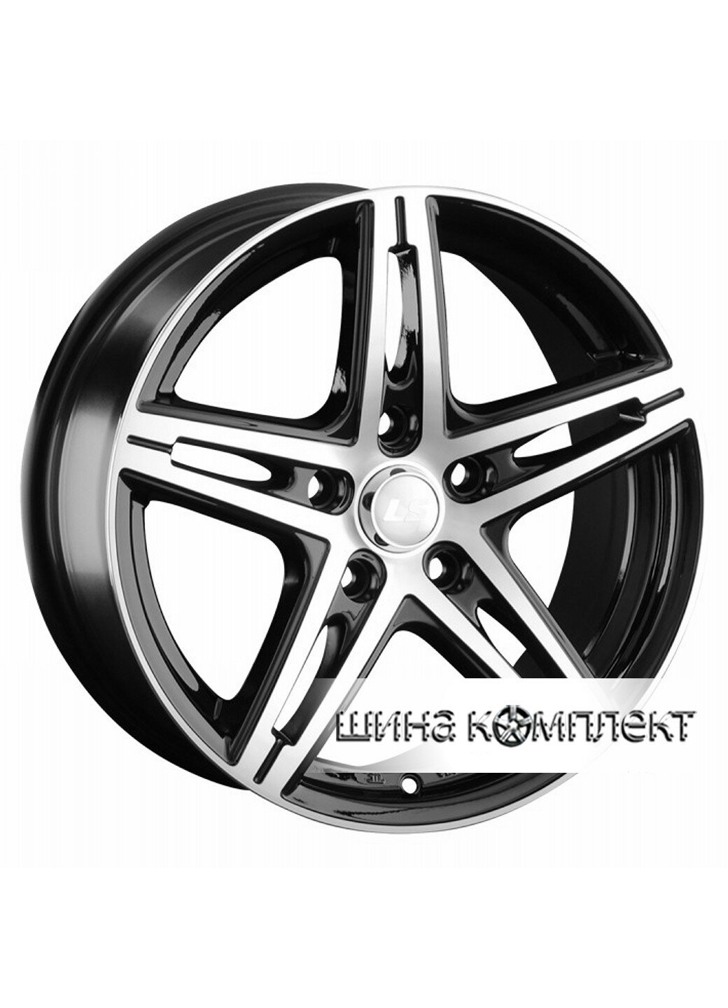 Колесный диск LS 288 7,5x17 4x100 ET40 60,1 BKF литой для автомобиля