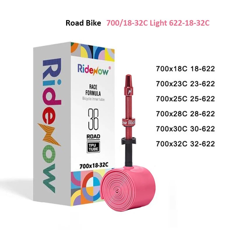 Ridenow Трубка ТПУ 700x18C, Розовый, 85mm