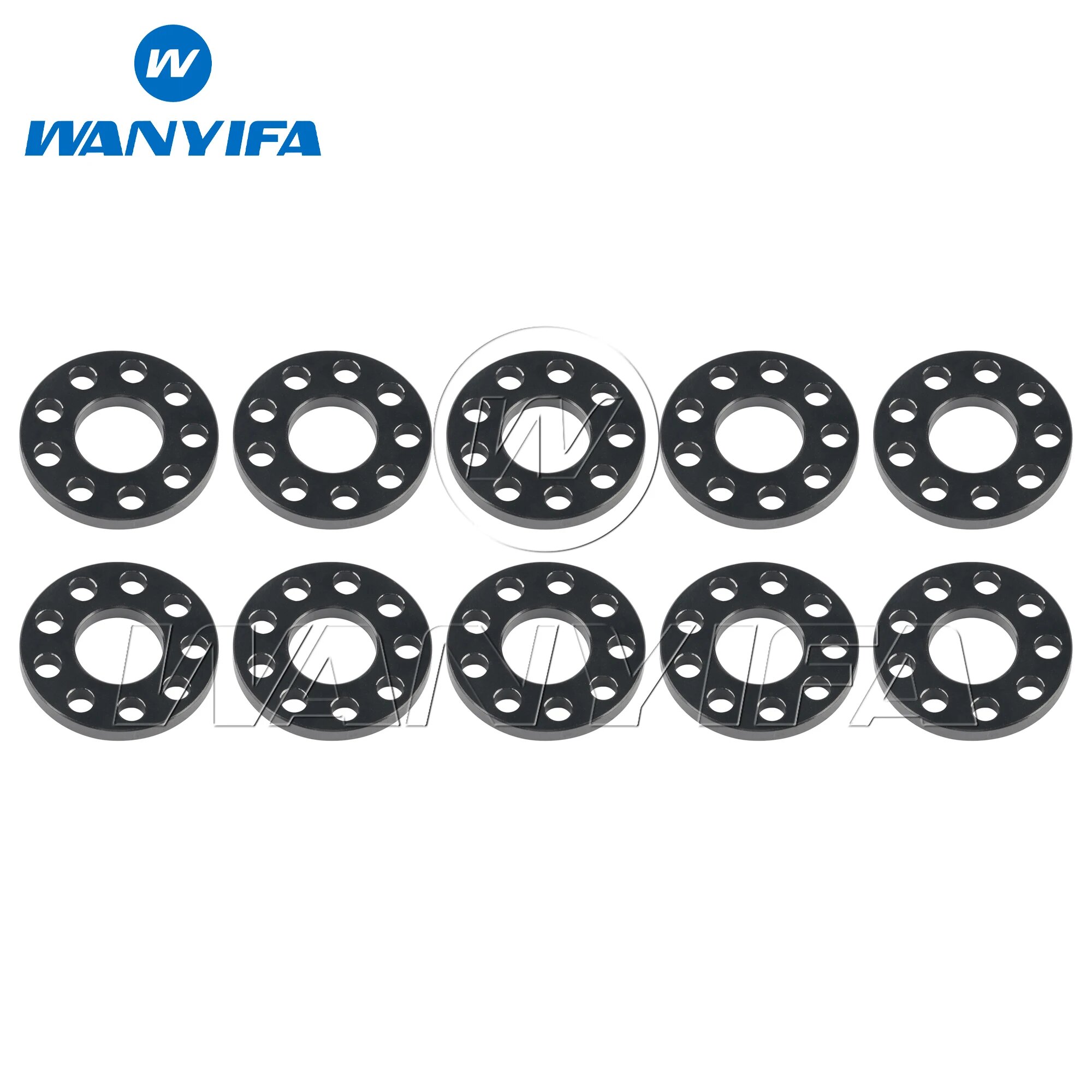 Шайбы Wanyifa титановые M6 M8 M10 10 шт. Черный, Black, M6