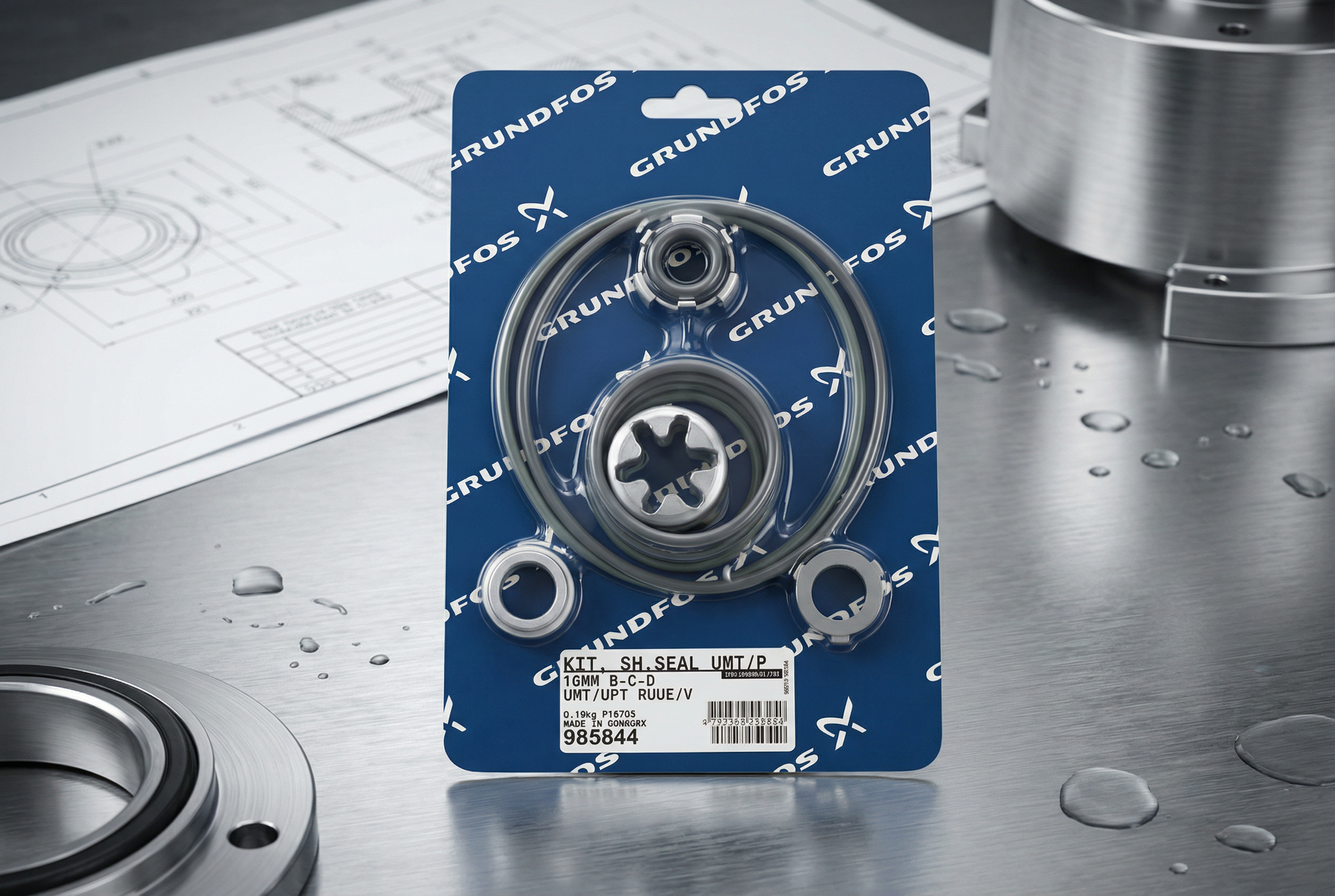 Торцевое уплотнение Grundfos RUUE d 16 мм для TP, UMT, PT Артикул 00985844