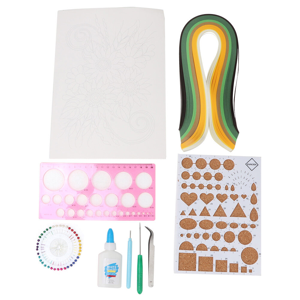 Набор для квиллинга: инструменты и бумага для развития детского творчества