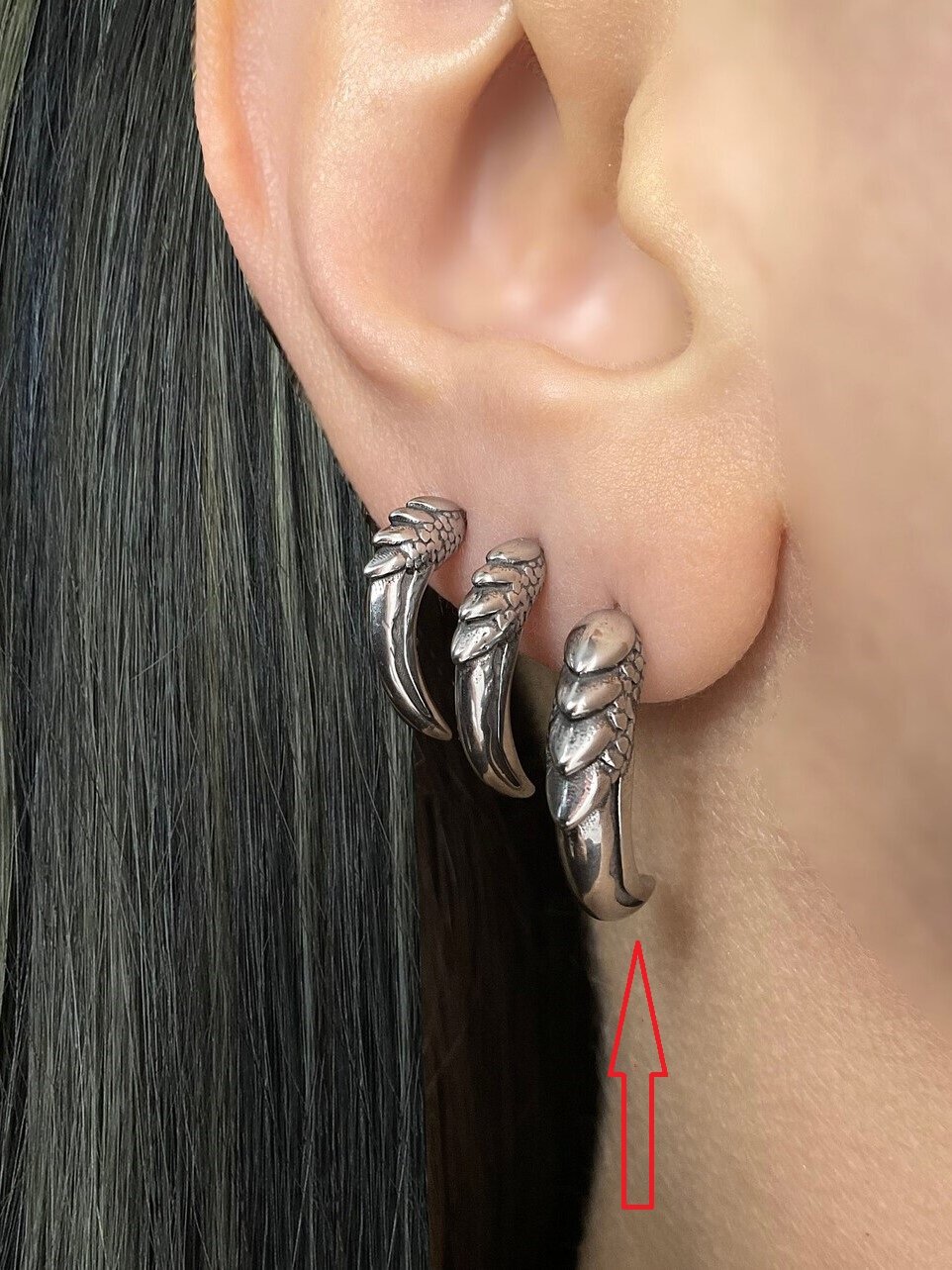 Серьги пусеты Starfallshop, славянский оберег