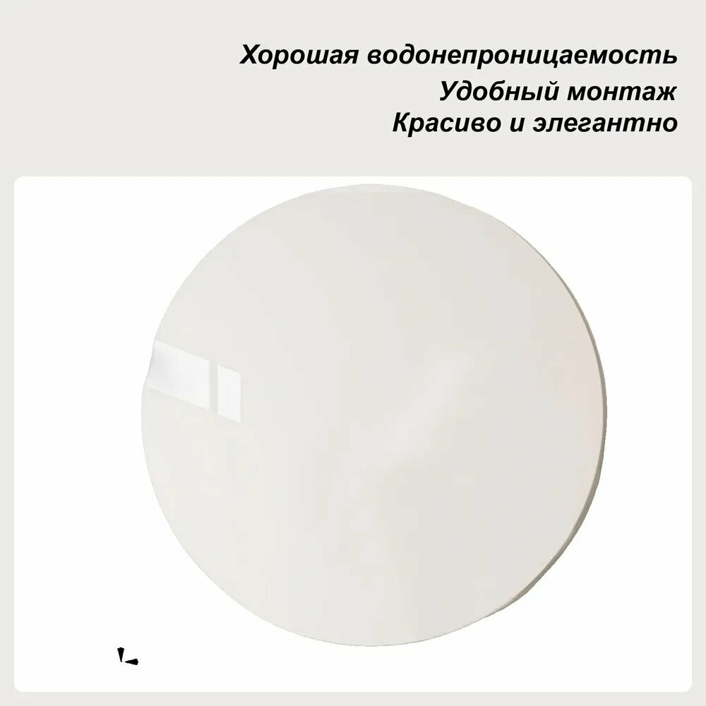 Зеркало для ванной 30х30 см круглое
