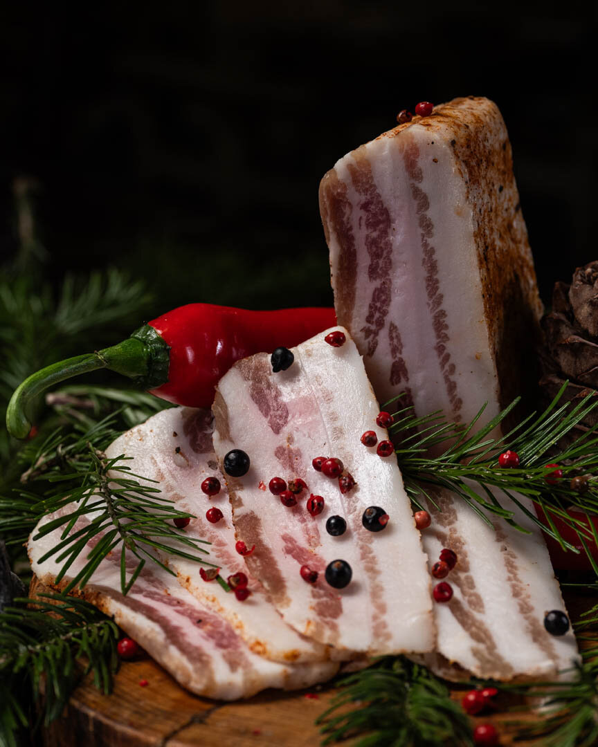 Сало подкопченное 100г, Гастроном "Экспедиция", приготовлено вручную, чистый продукт