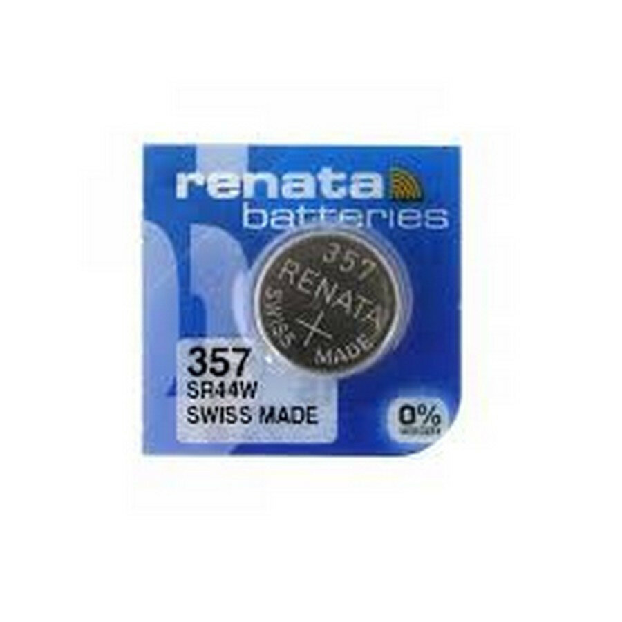 Батарейка RENATA SR44W 357 (0%Hg) Отрывной блок 1 шт.