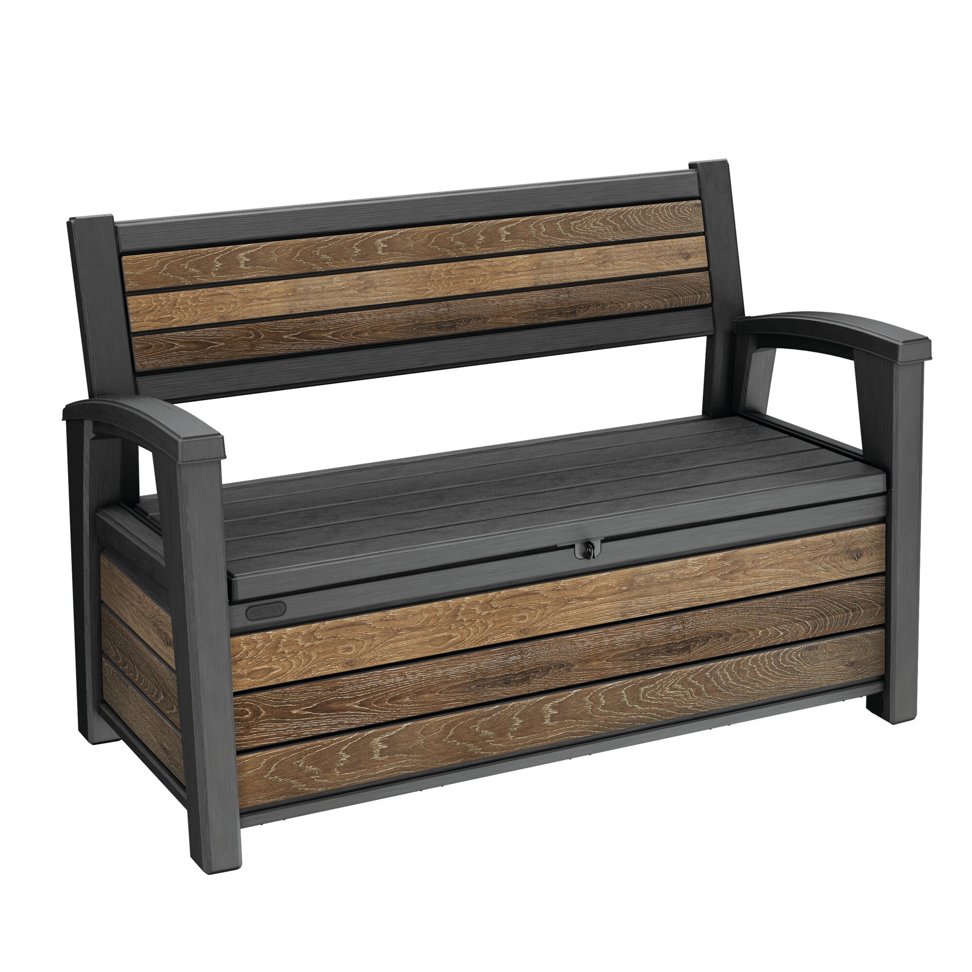 Скамья - сундук Keter Deco Garden Bench 227 L Walnut (грецкий орех/темно-коричневый) (17213853)