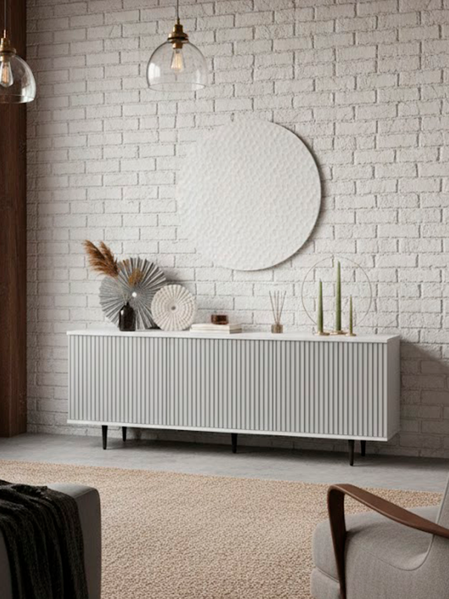 Тумба под телевизор на ножках "Бирмингем" V3, тумба ТВ напольная 163.4х40.7х60.6