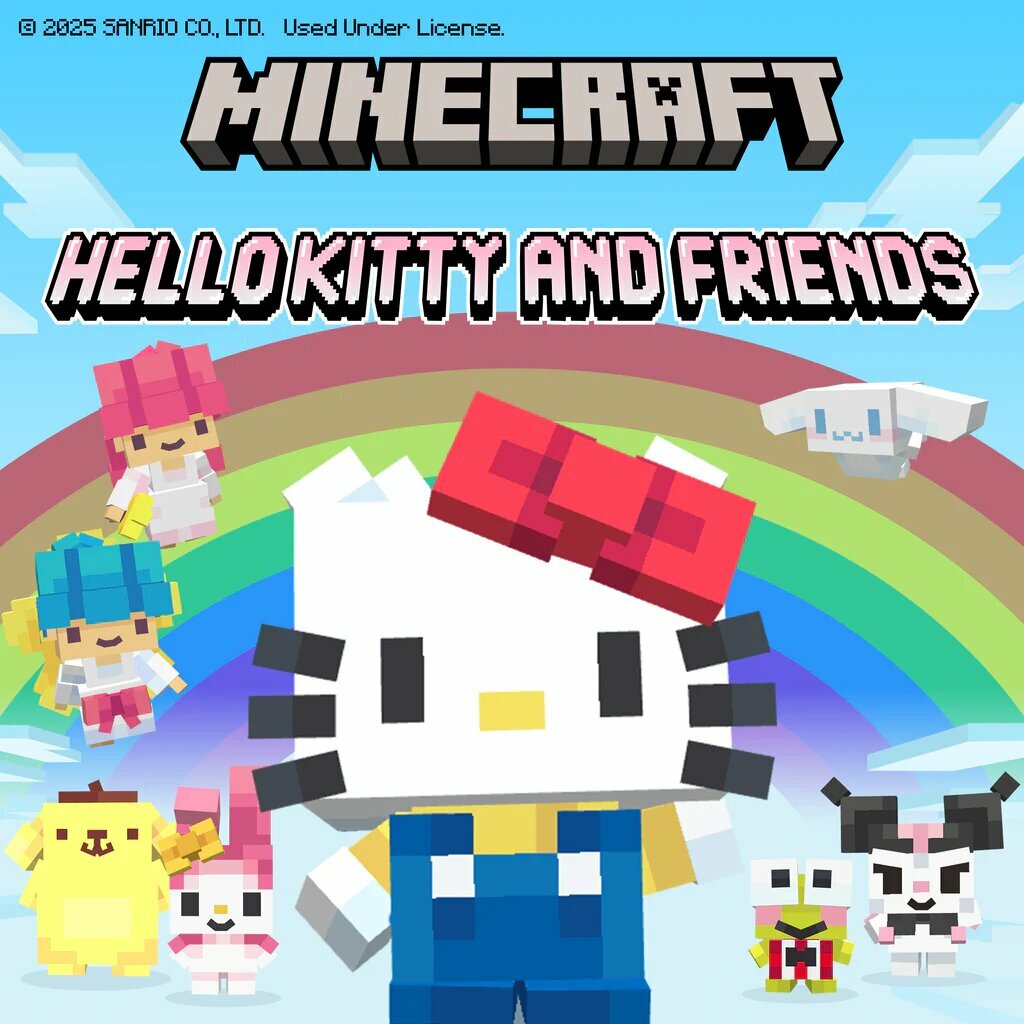 Дополнение Minecraft - Hello Kitty DLC, цифровое издание PlayStation 5, регион Турция / код пополнения баланса