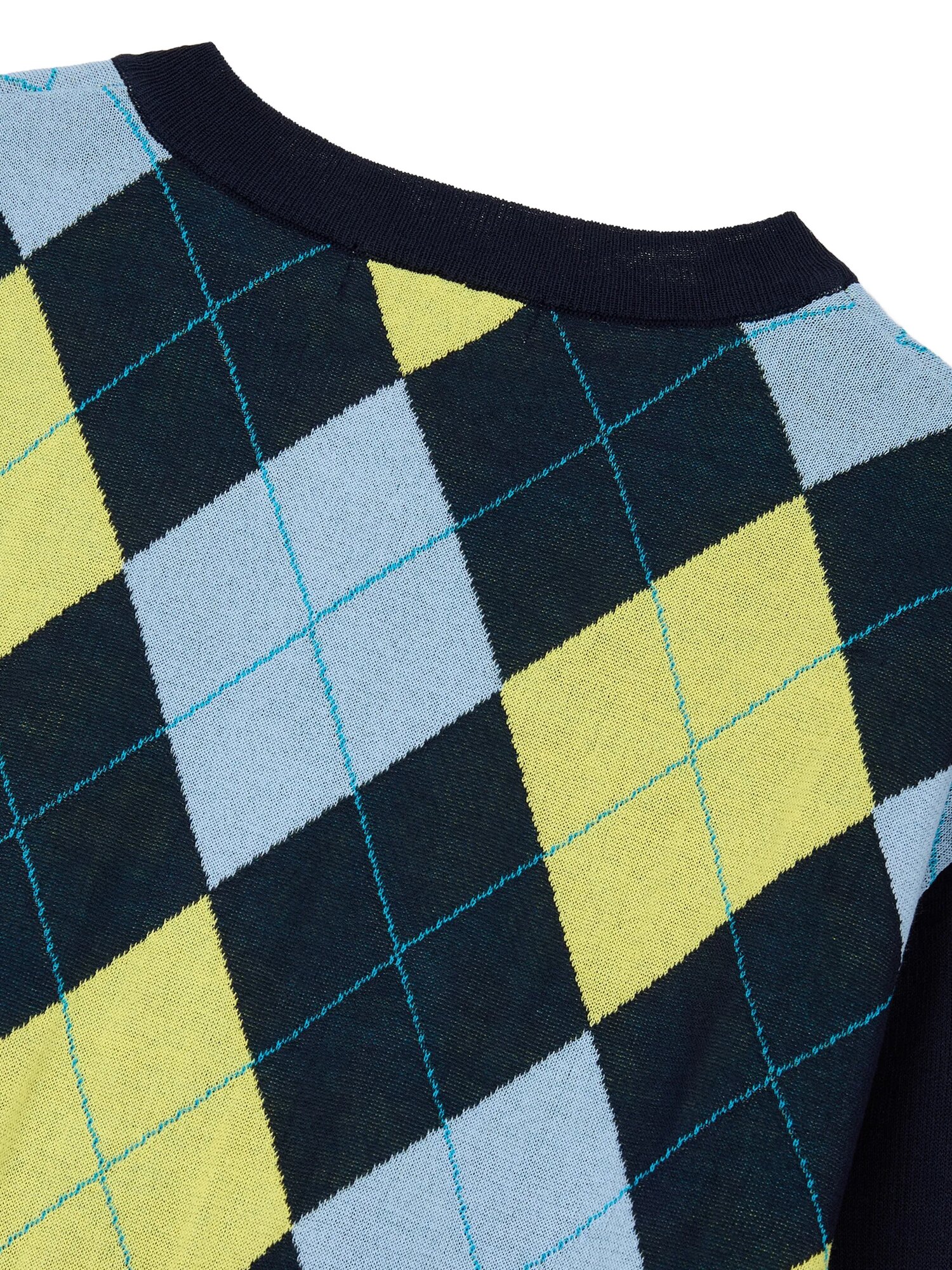 Кардиган STUDIO TOMBOY Argyle cardigan, размер OneSize, синий — фото 1
