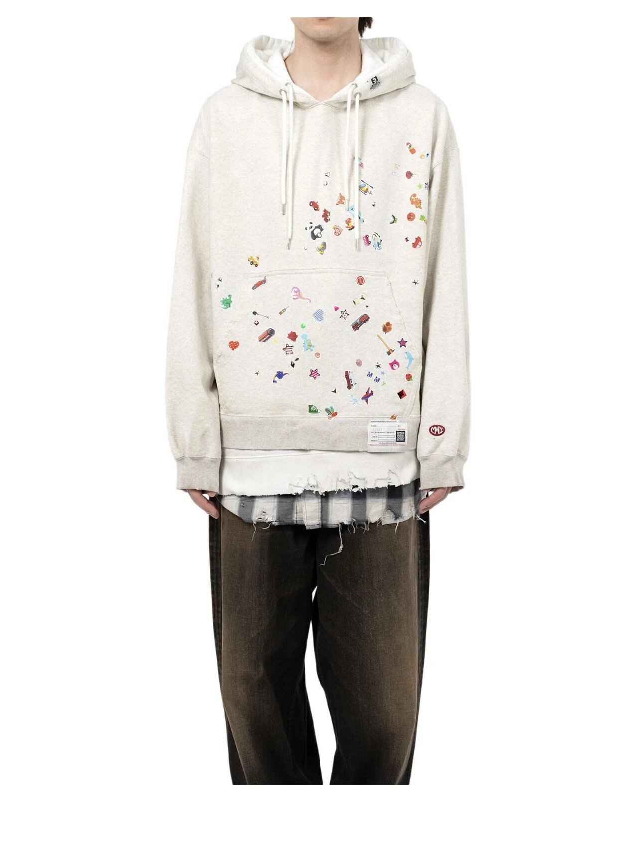 Хлопковая толстовка Uniqlo бежевого цвета, размер М