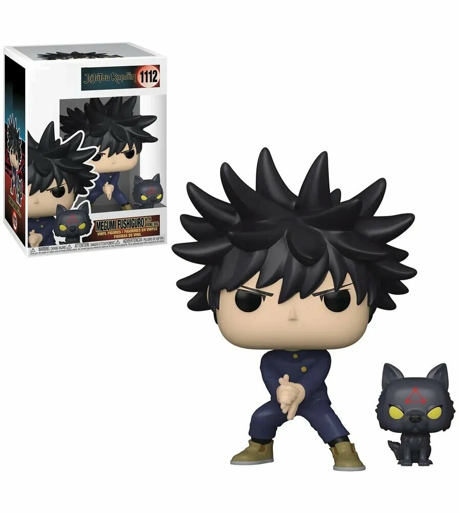 Фигурка Магическая битва Мегуми Фушигуро с собакой / Jujutsu Kaisen Megumi Fushiguro With Divine Dog (10см) #1112 Уцененный товар 咒术回战伏黑惠与神犬动作人偶（10厘米）#1112折扣商品