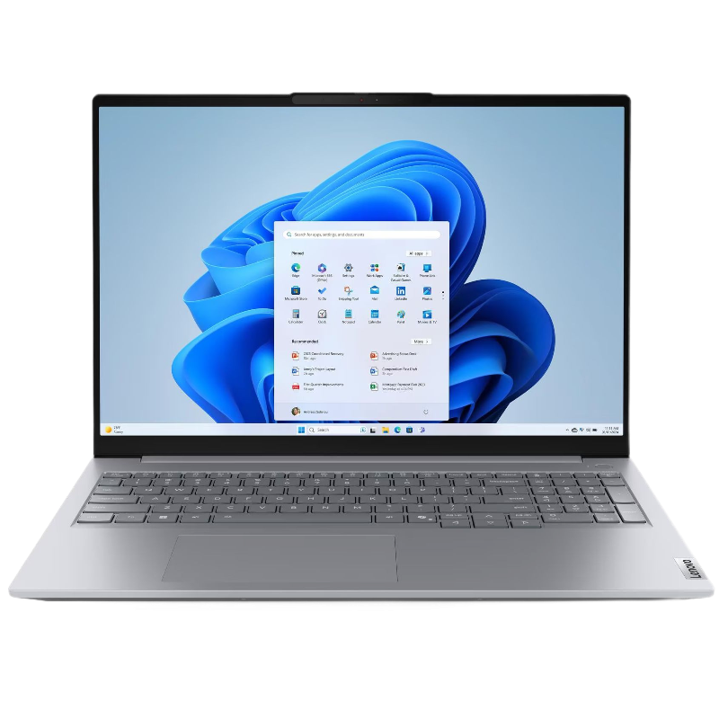 Ноутбук Lenovo ThinkBook 16 G8 IAL 16.0" WUXGA 300nits, U7-255H, 16GB DDR5, 512GB SSD, Integrated ARC, FHD Cam, Wi-Fi 6E 802.11ax 2x2 + BT5.3, Y-FPR, 45Whr, BKLT KB US-ENG, No OS, 1Y