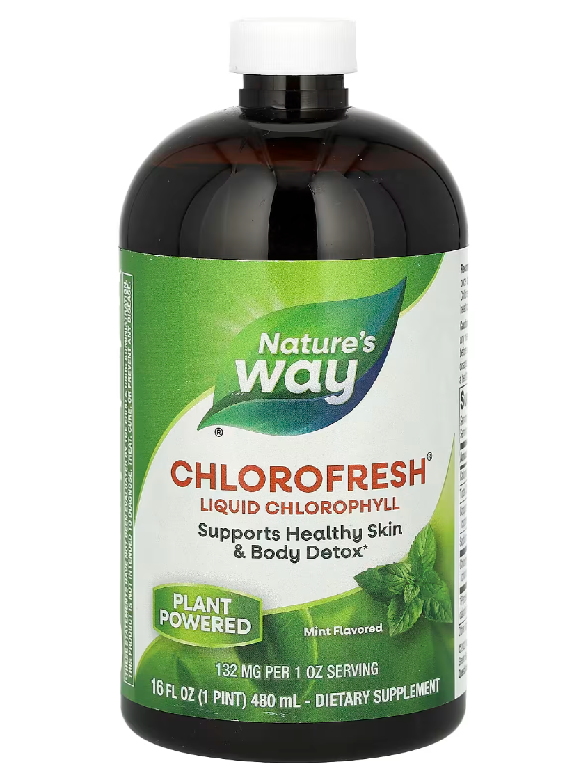 Хлорофилл Nature's Way "Chlorofresh", органическо-растительный, мятный вкус, 473 мл
