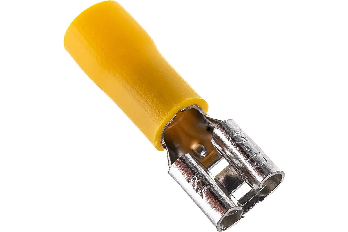 Набор Клемма плоская изолированная Rexant, гнездо 7.4 мм, 4-6 мм² (РПи-м 6.0-(6.3) / РПИм 5,5-6-0,5 / FDD5.5-250) (10 шт.) {06-0391-A} (2 упак)