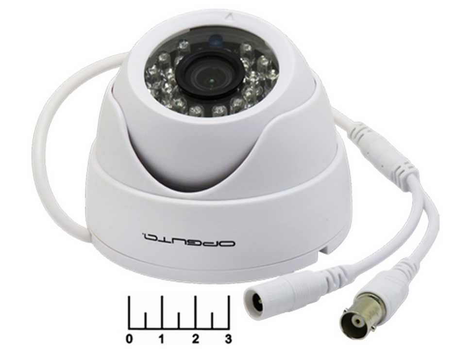 Видеокамера AHD OT-VNA16 цветная купольная + ИК-подсветка