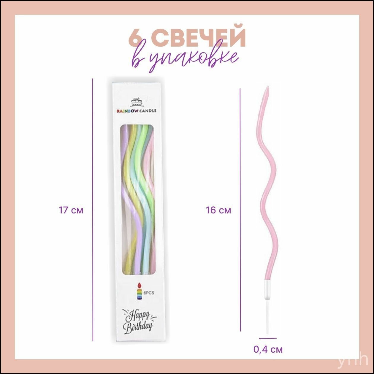Свечи для торта — фото 1