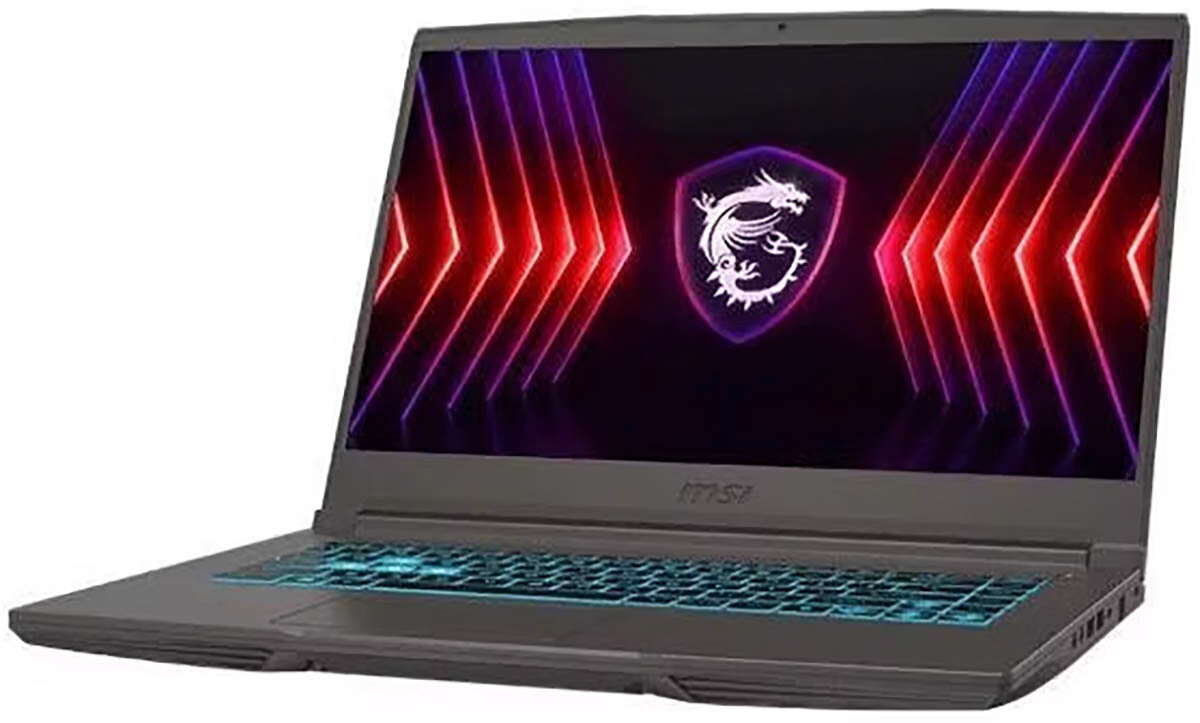 Ноутбук MSI THIN 15 B13UC-3287XRU, Intel i5-13420H,16,1TB SSD, RTX3050 4GB, Без ОС, Черный (9S7-16R831-3287)