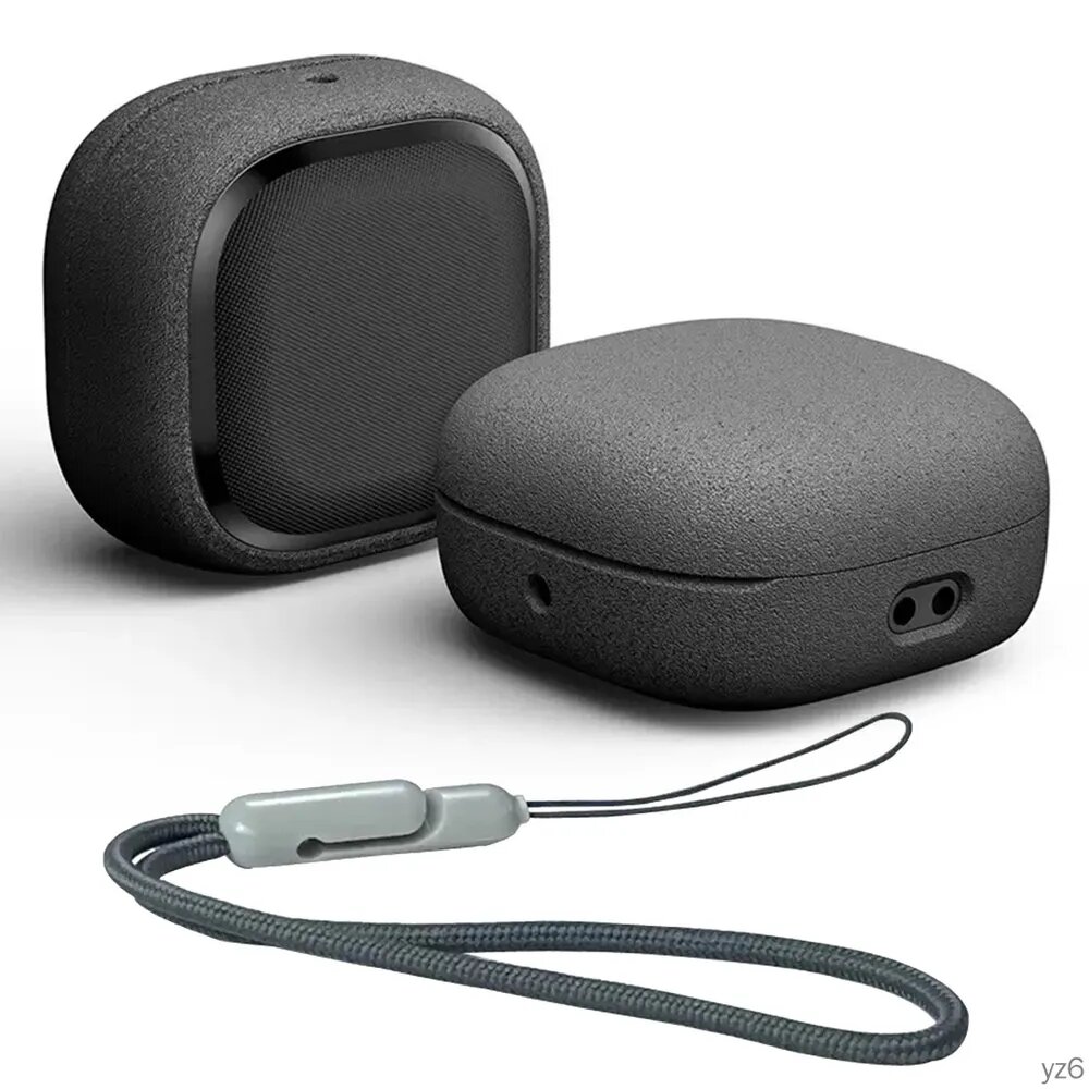 Чехол для Samsung Galaxy Buds 2, Live, Pro, 2 Pro, FE, Core (наушников), Темно-серый ударопрочный чехол для наушников