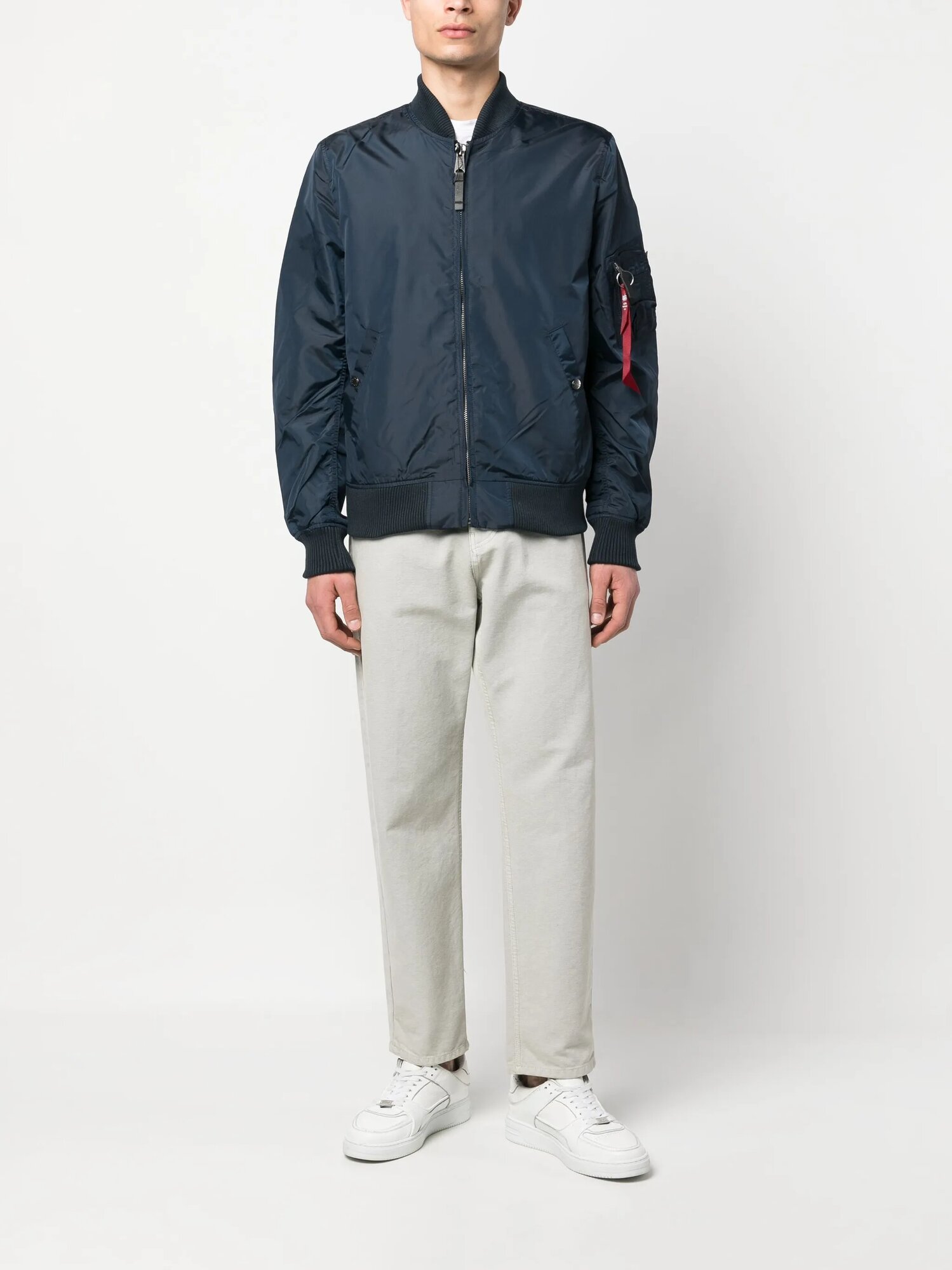 Бомбер ALPHA INDUSTRIES MA-1 TT, размер 50, синий — фото 1