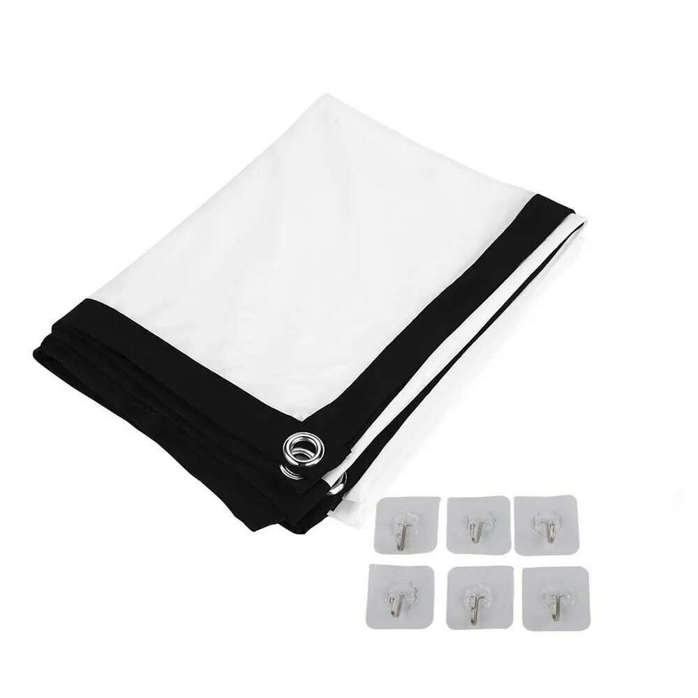 84" 16:9 HD проекционный экран 3D-полотно, портативный