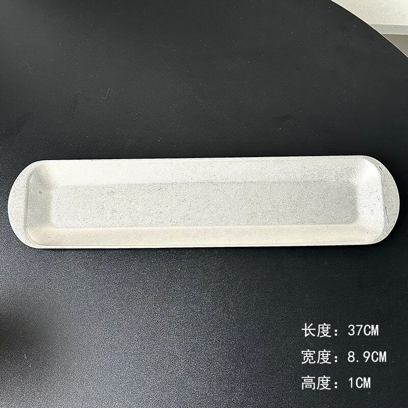 Винтажная тарелка для креветок в корейском стиле из нержавеющей стали, тарелка для закусок, длинная тарелка для суши, тарелка для барбекю в индустриальном стиле с эффектом состаривания, противень для выпечки.