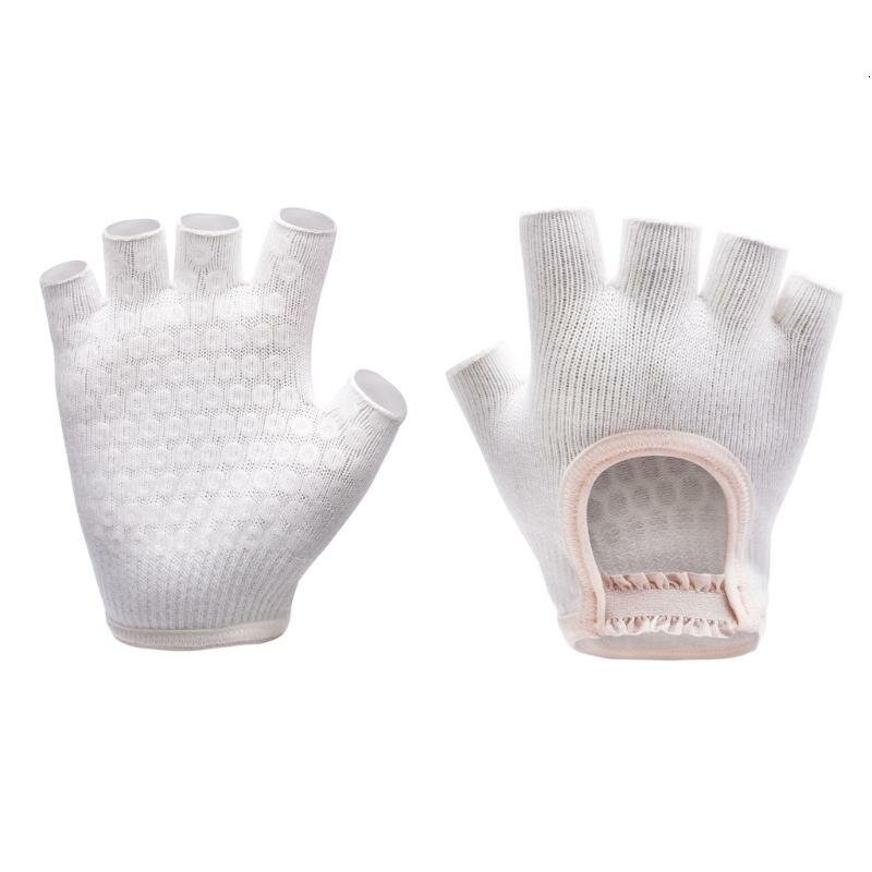 Спортивные перчатки без пальцев, Белый