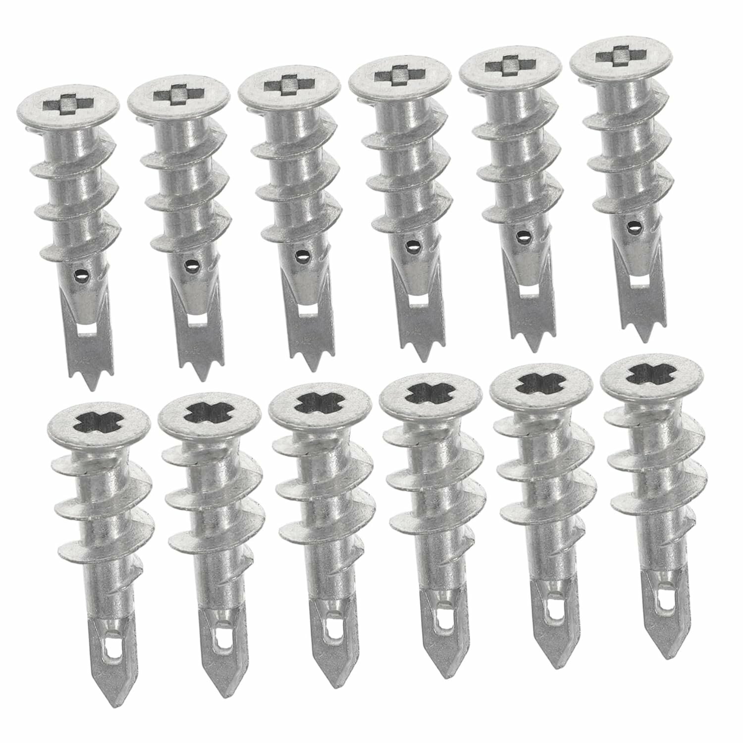 100 шт. Ассорти самосверлящих анкеров для гипсокартона, дюбелей, расширительная трубка для подвесных кронштейнов, карниз