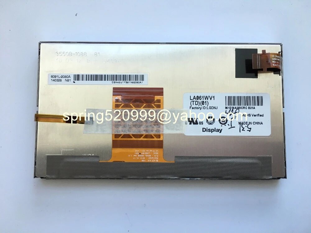 Совершенно новый 6,1 дюймовый ЖК-дисплей LA061WV1(TD)(01) экран + сенсорная панель аналогичная для Toyota Camry RAV4 автомобильная DVD-навигация